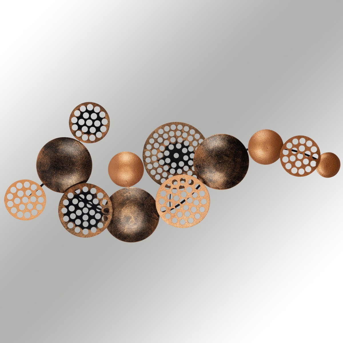 Διακοσμητικό τοίχου "KLIK-1834" από μέταλλο πολύχρωμο 90x42x8 | Klikareto.com