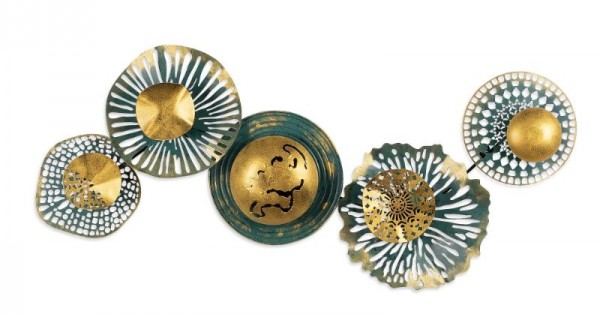 Διακοσμητικό τοίχου "KLIK-1814" από μέταλλο πολύχρωμο 100x8x50 | Klikareto.com