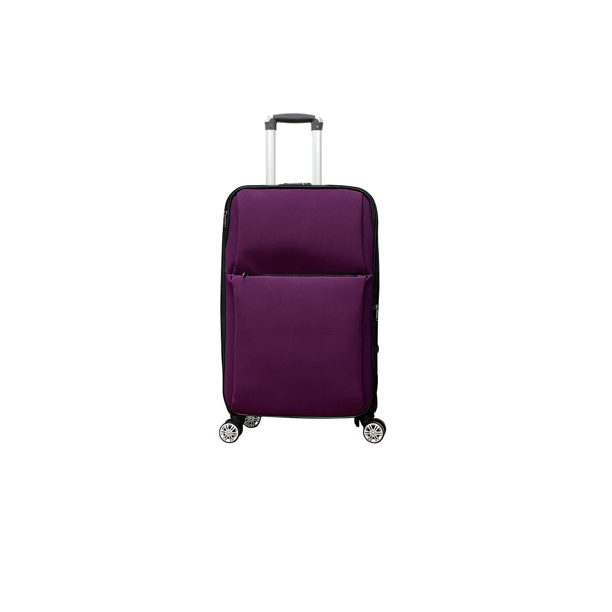 Βαλίτσα "AIRPLANE" από ύφασμα σε χρώμα μωβ 42x25x70 | Klikareto.com