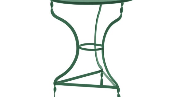 Τραπέζι "ΚΙΜΩΛΟΣ" από μέταλλο σε πράσινο χρώμα Φ58x72 | Klikareto.com